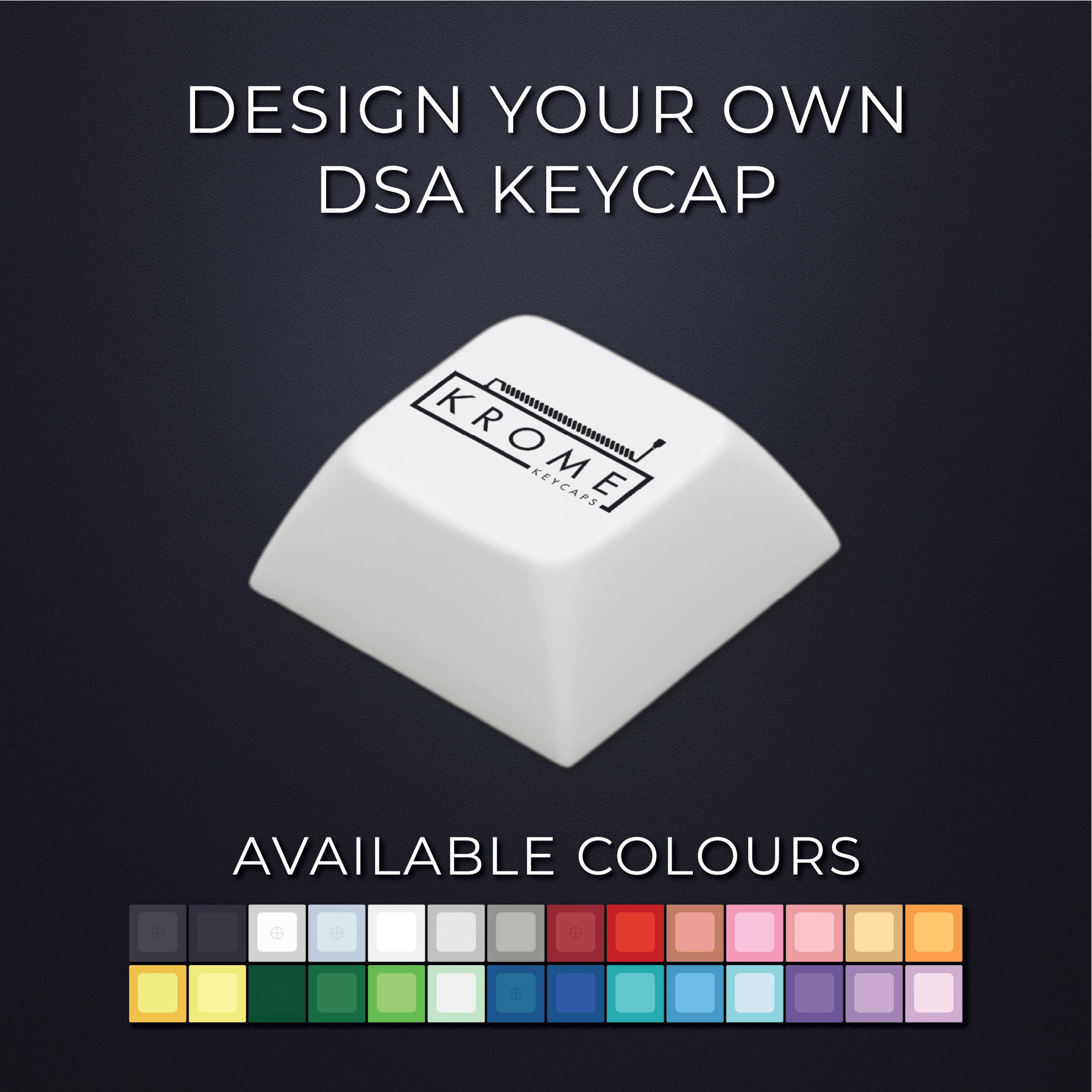 Create Your Own Custom DSA Keycap – Krome Keycaps LTD