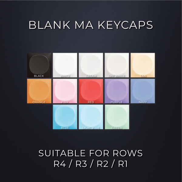 Single Blank MA PBT Keycaps – Krome Keycaps LTD