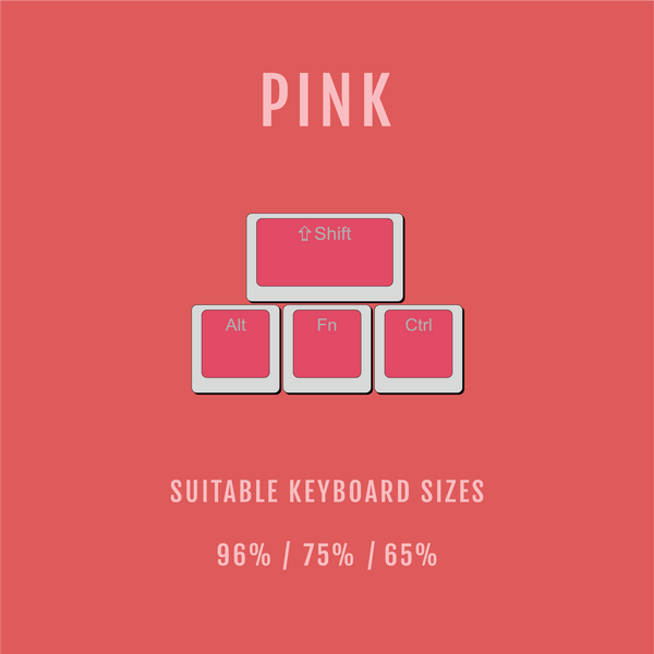 Pink Pudding Conversion Kit - 65/75/96% – Krome Keycaps LTD