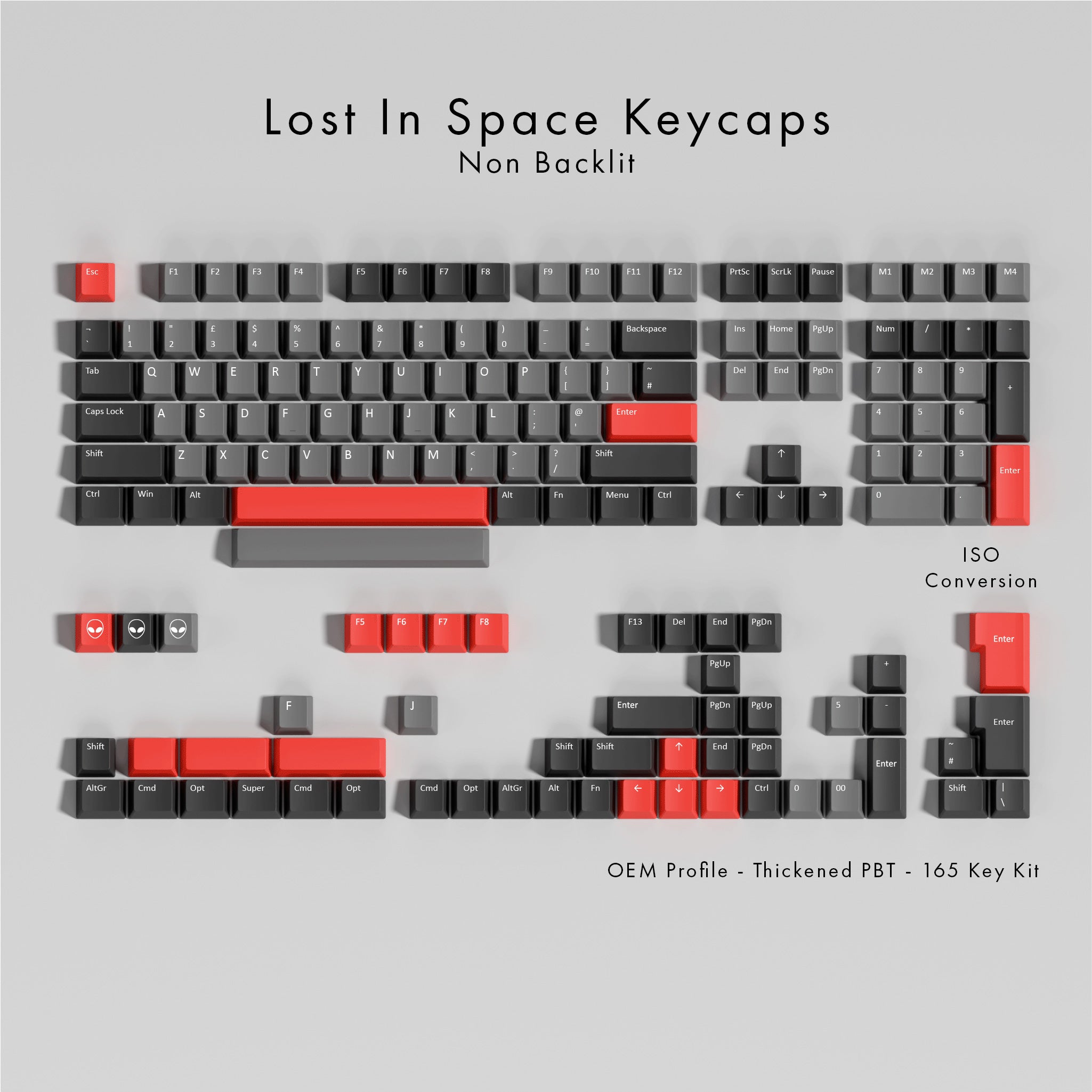 Lost In Space PBT Keycaps - Non-Backlit – Krome Keycaps LTD