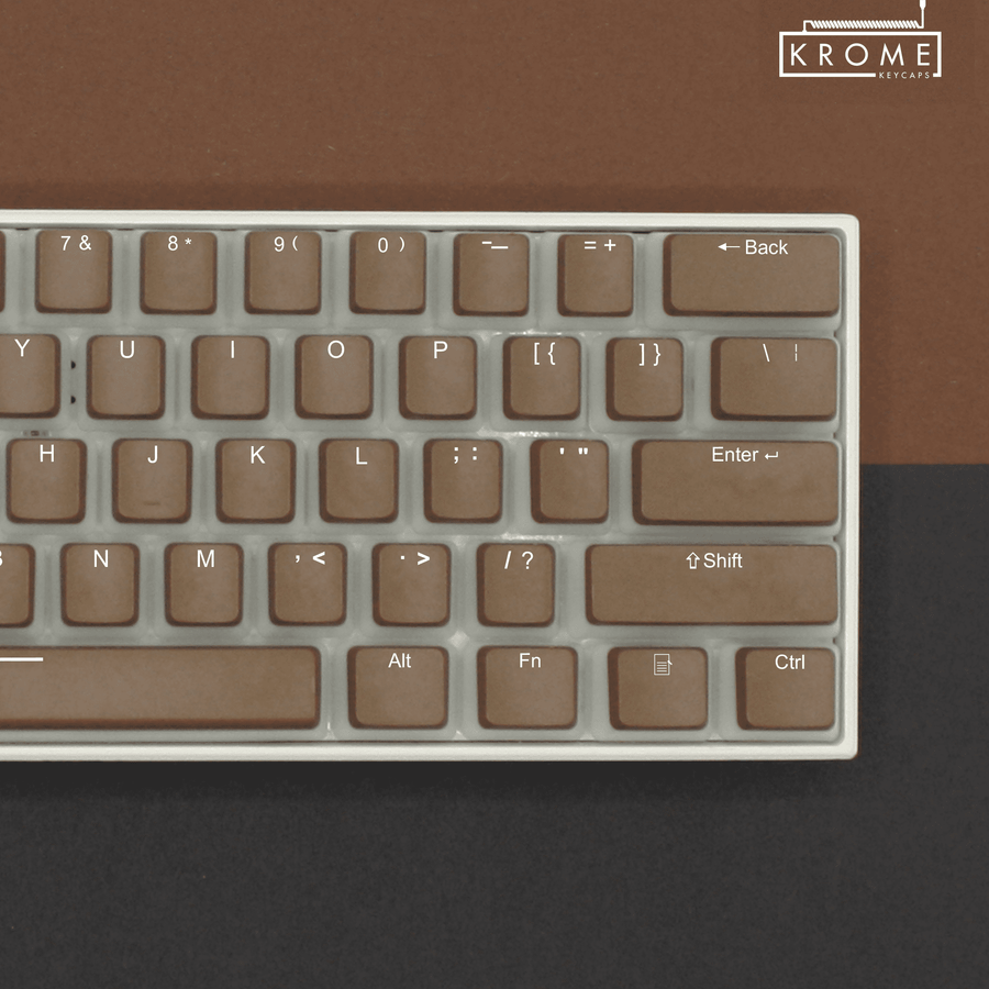 Light Brown Japanese Dual Language PBT Pudding Keycaps – Krome Keycaps LTD