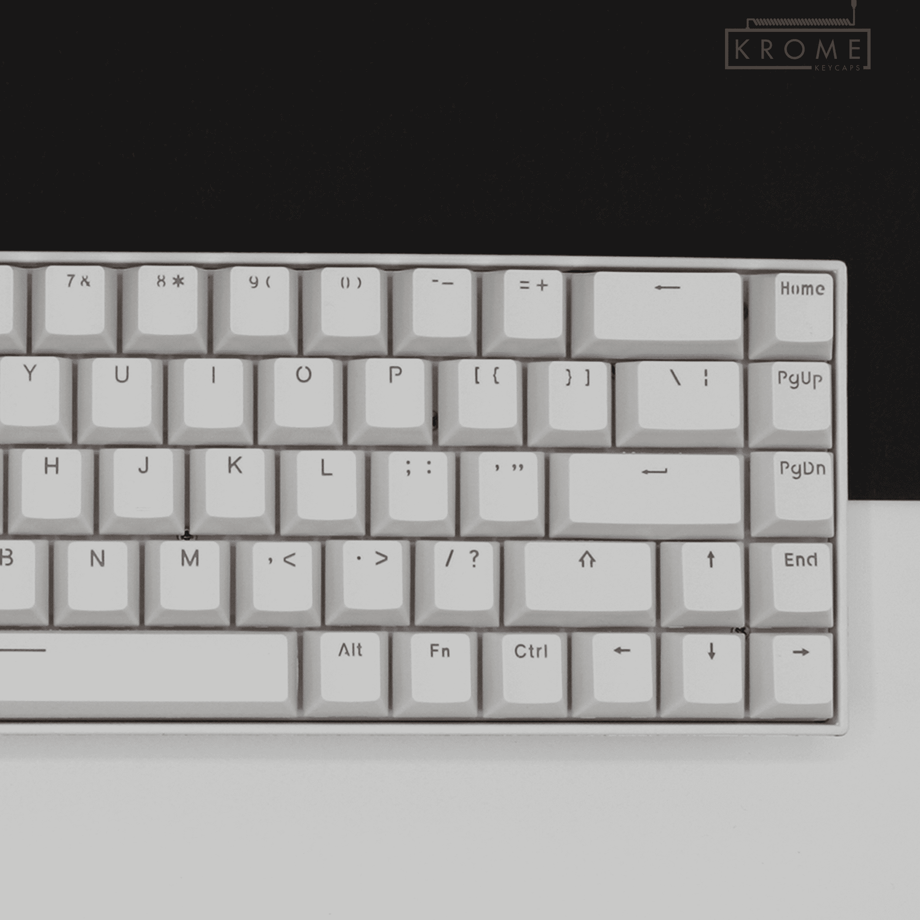White German (ISO-DE) Dual Language PBT Keycaps - 65/75% – Krome ...