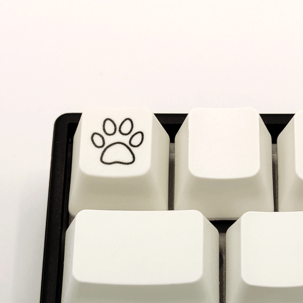 Black Pawprint Custom Keycap – Krome Keycaps LTD