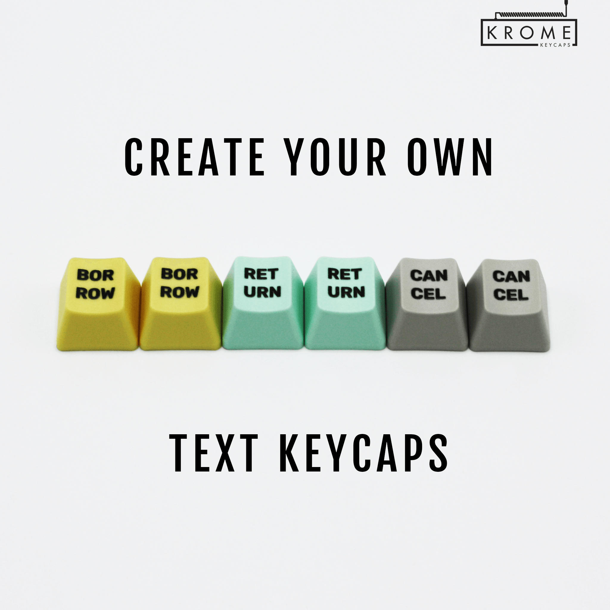 Customise Your Own OEM PBT Keycaps - Any Row – Krome Keycaps LTD